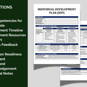 Individual Development Plan Template: Career & Leadership Coaching ...