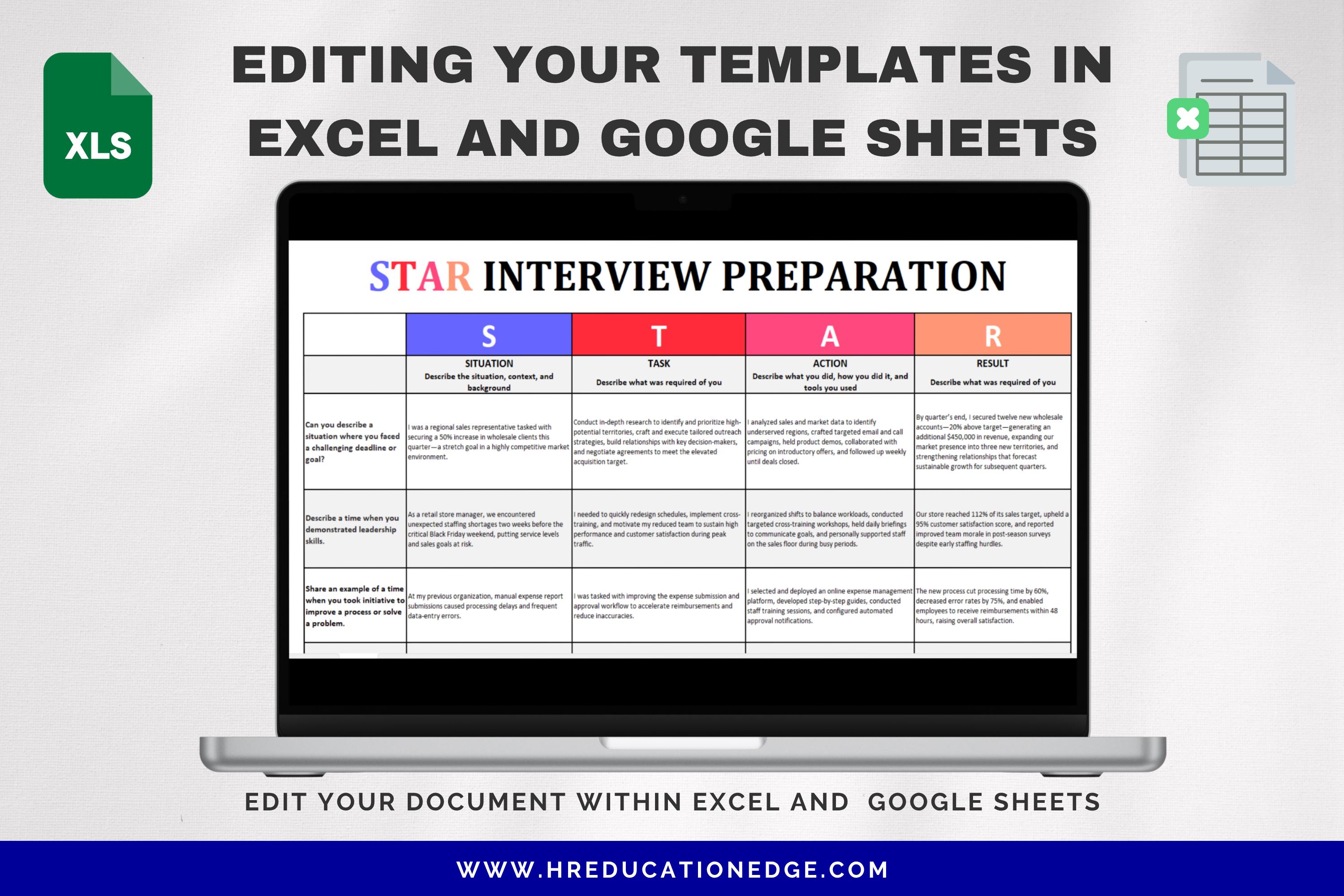 STAR Method Interview Worksheet: Job Interview Prep (digital Download ...