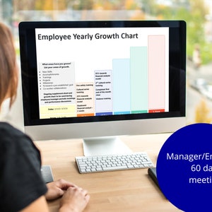Employee Goal Tracker: Editable Performance Growth Chart (digital ...