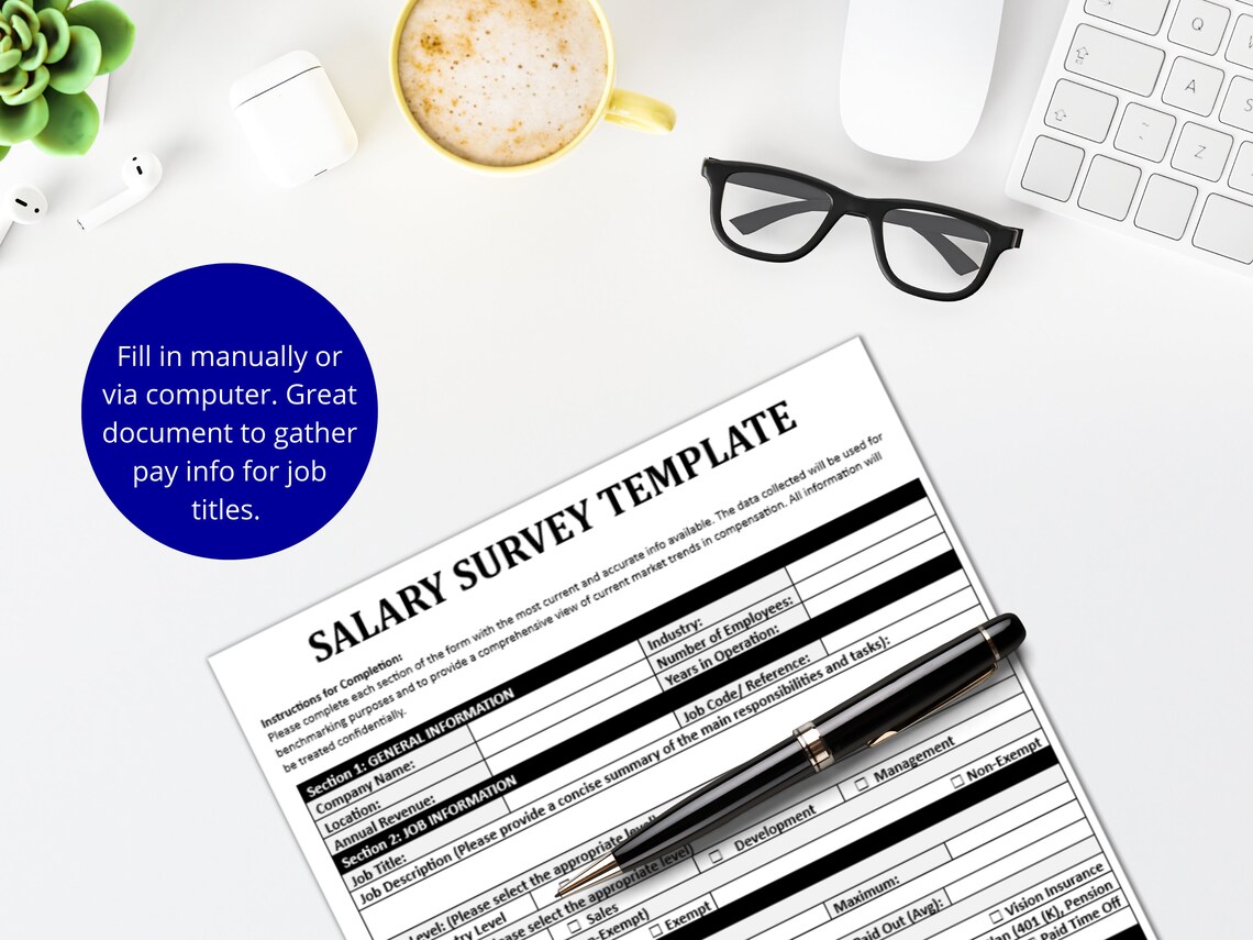 Salary Survey Template: HR Compensation Data (digital Download) - Etsy