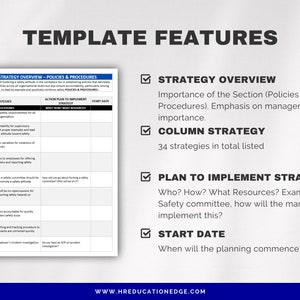 Safety First Leadership Worksheets: Manager Safety Strategies W/action ...