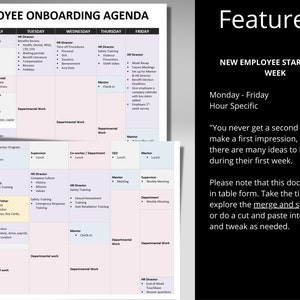 New Hire Onboarding Template Bundle: Editable HR Forms & Agenda - Etsy
