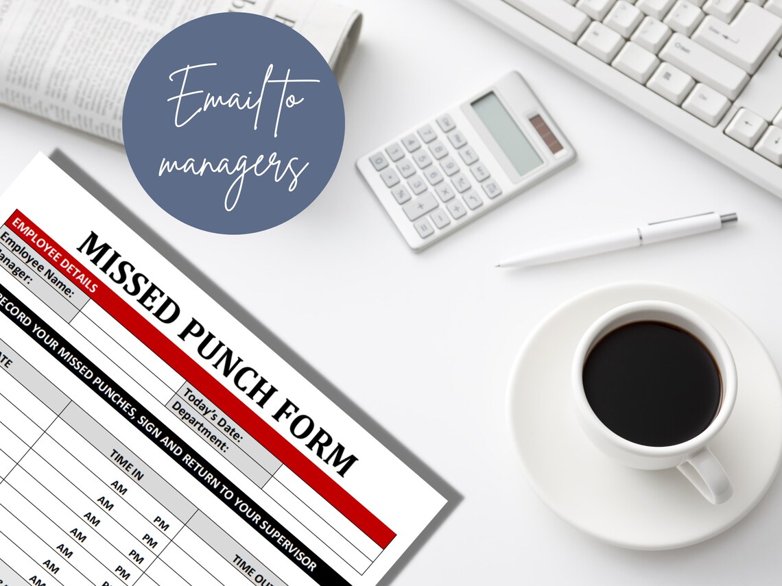 Missed Punch Form Payroll Administrative Forms Human - Etsy