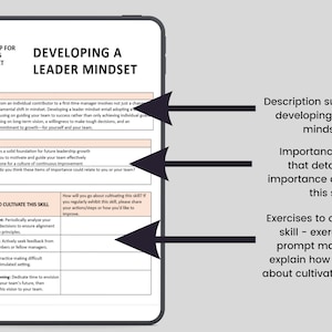 Manager Leadership Worksheet: HR Training Template (digital Download ...