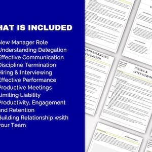 New Manager Training Workbook: HR Leadership Development (digital ...