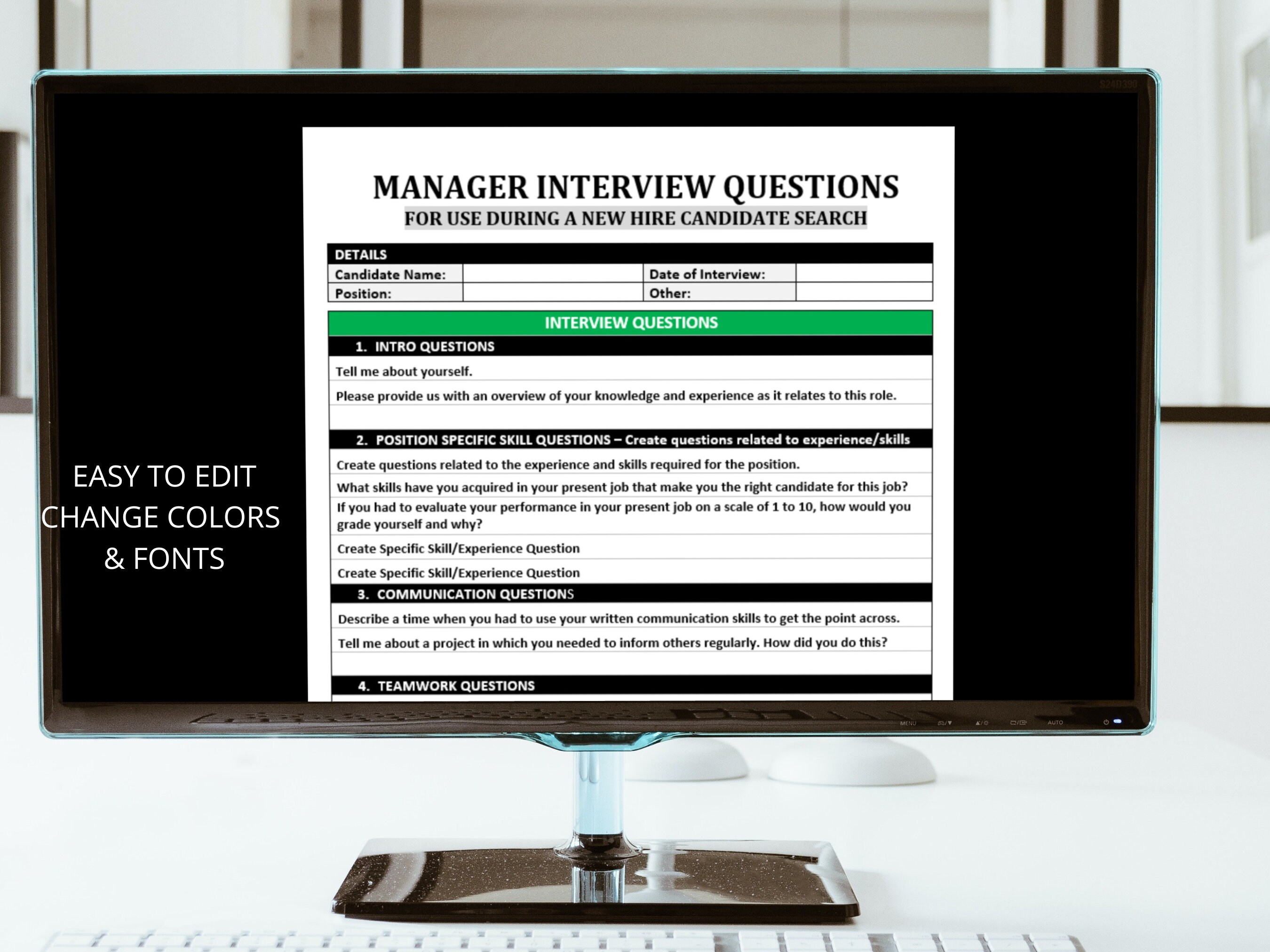 Manager Interview Questions Candidate Interviewing Questioning ...