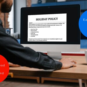 Holiday Policy Template: Editable HR Form (digital Download) - Etsy
