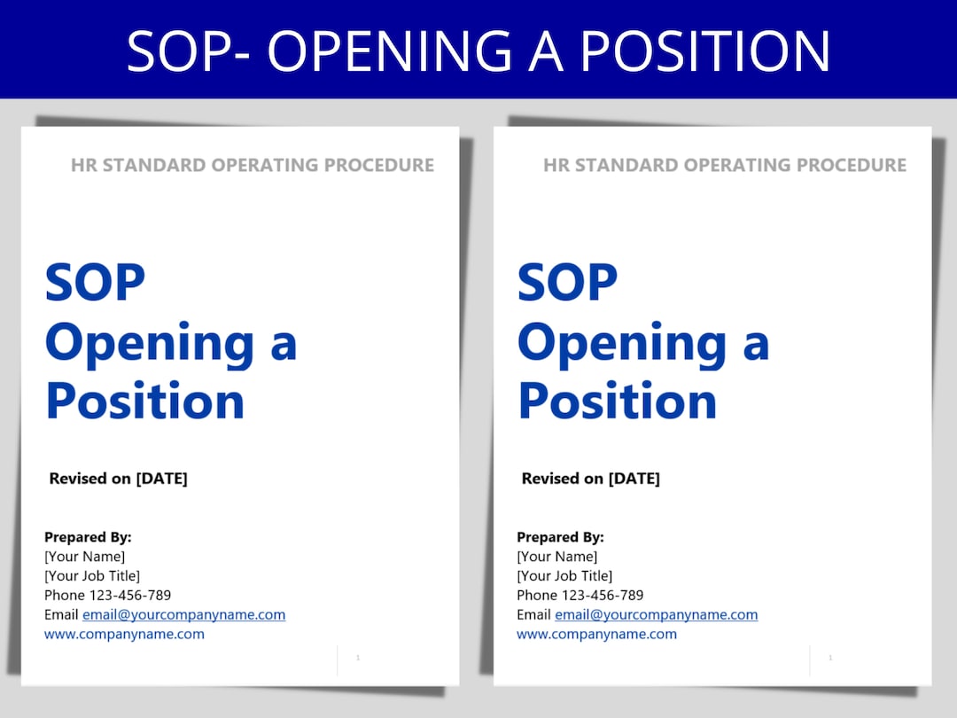 SOP for Job Advertisement: HR Policy & Procedures | Hiring Process ...