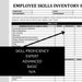 Employee Skills List: Editable Word Document, HR Template, Human ...