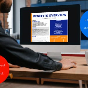 Employee Benefits Template: HR New Hire Packet | I Open Enrollment ...
