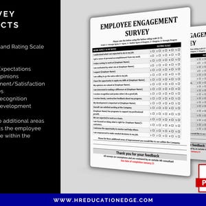 Employee Engagement Survey Template: HR Feedback Form (digital Download ...