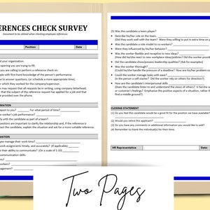 Employee Reference Phone Script - HR Template for Job Recommendations ...