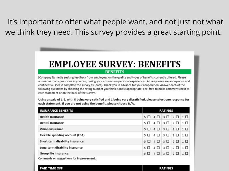 Employee Benefits Survey: Medical, Dental, PTO, Voluntary | Total ...