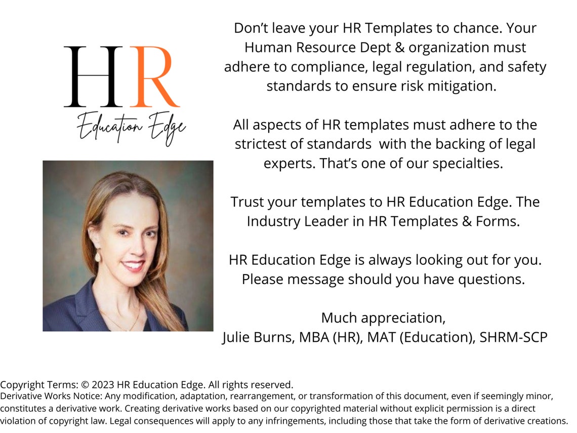 Employee Training Record Logbook: HR Onboarding Form (digital Download ...