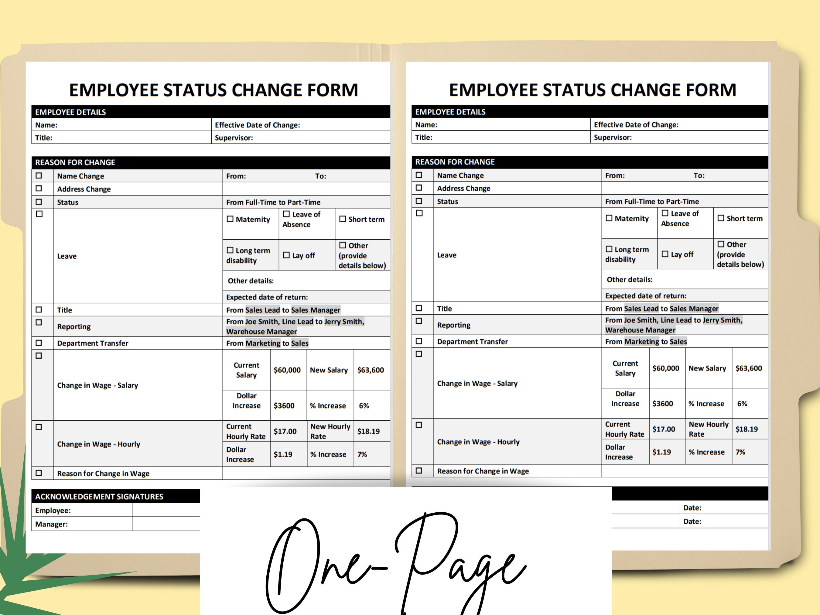 Employee Status Change Form Editable Word Payroll Change - Etsy Employee Status Change Form Editable Word Payroll Change - Etsy