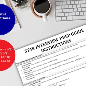 STAR Method Interview Worksheet: Job Interview Prep (digital Download ...