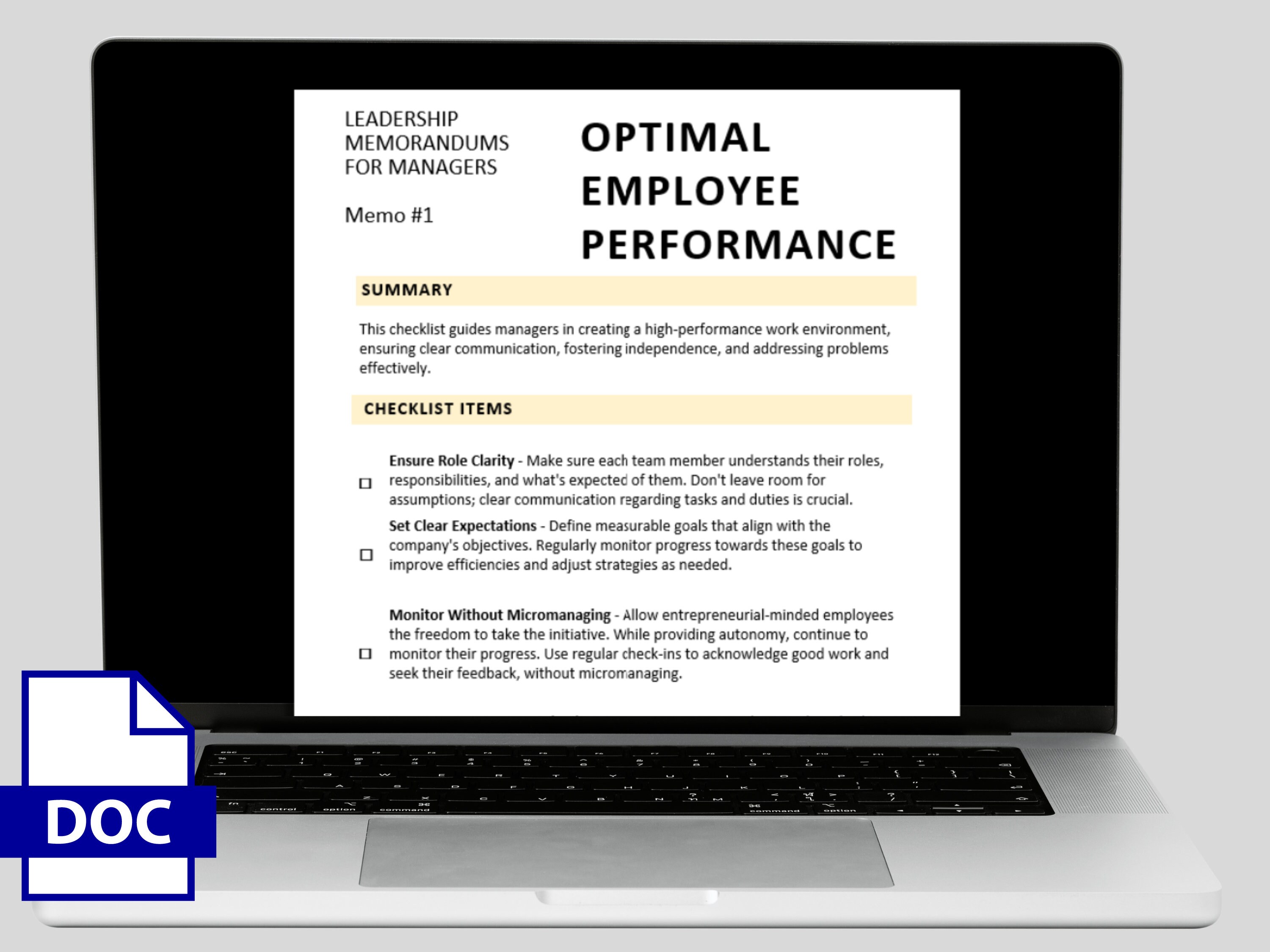 Leadership Memorandums for Managers: Manager Training Topics ...