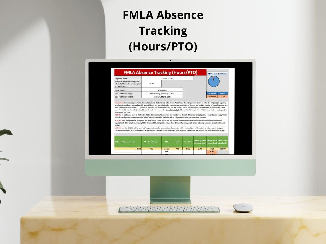 Fmla Absence Tracking Spreadsheet – PAMVJE