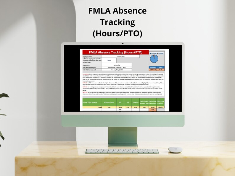FMLA Absence Tracker: Excel Templates for Compliance (digital Download ...