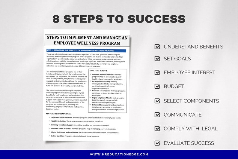 Employee Wellness Program Implementation/management Guide Workplace Activities Corporate ...