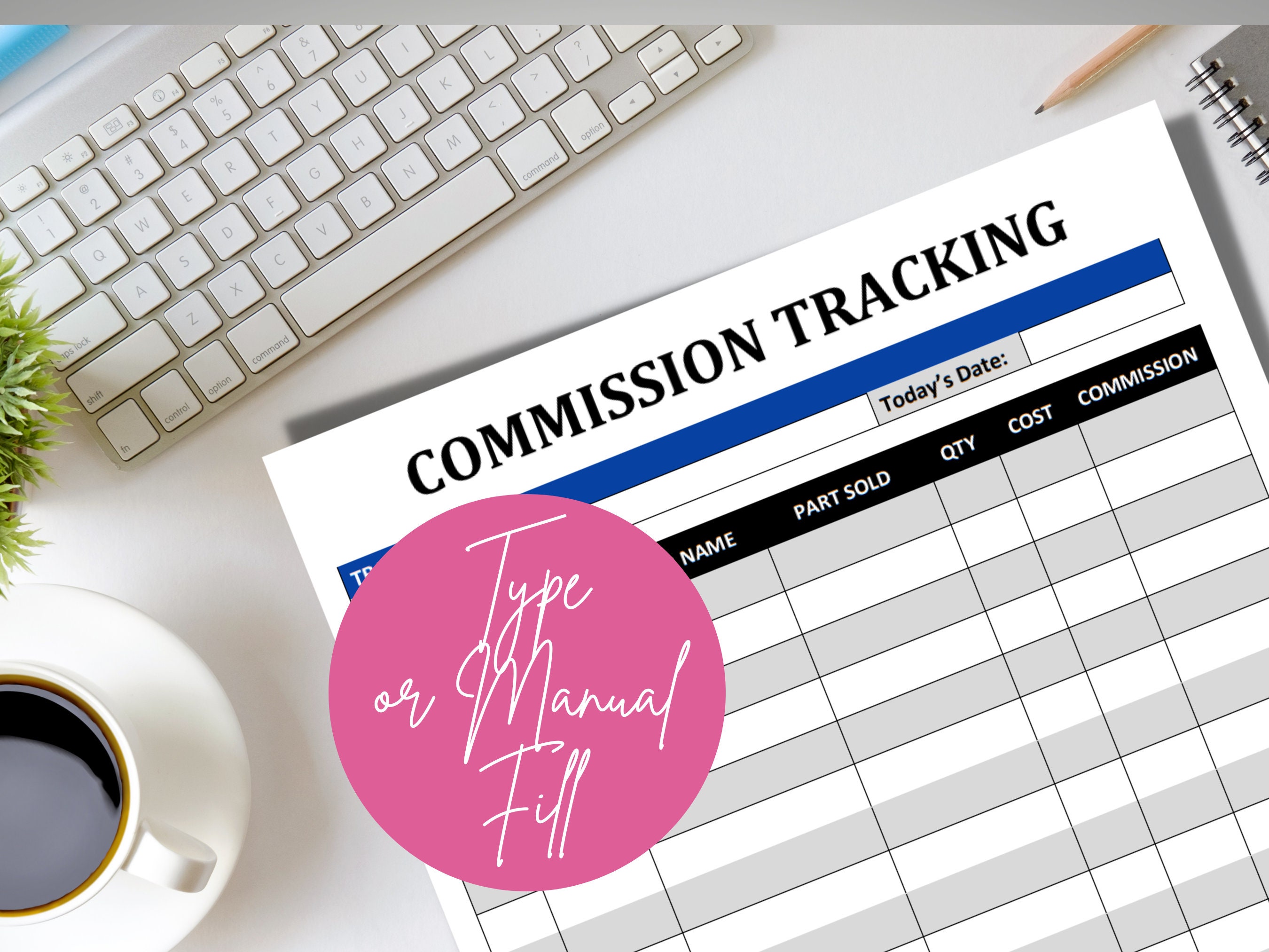 Employee Commission Tracker - HR Payroll Word Template - Etsy