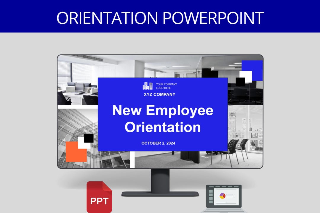 Employee Onboarding Powerpoint Template: HR Orientation (digital ...