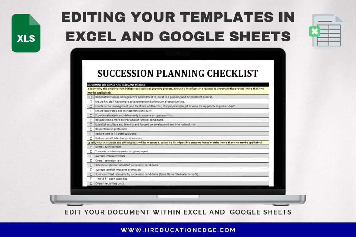 Succession Planning Checklist: Workforce Talent Development Planning ...