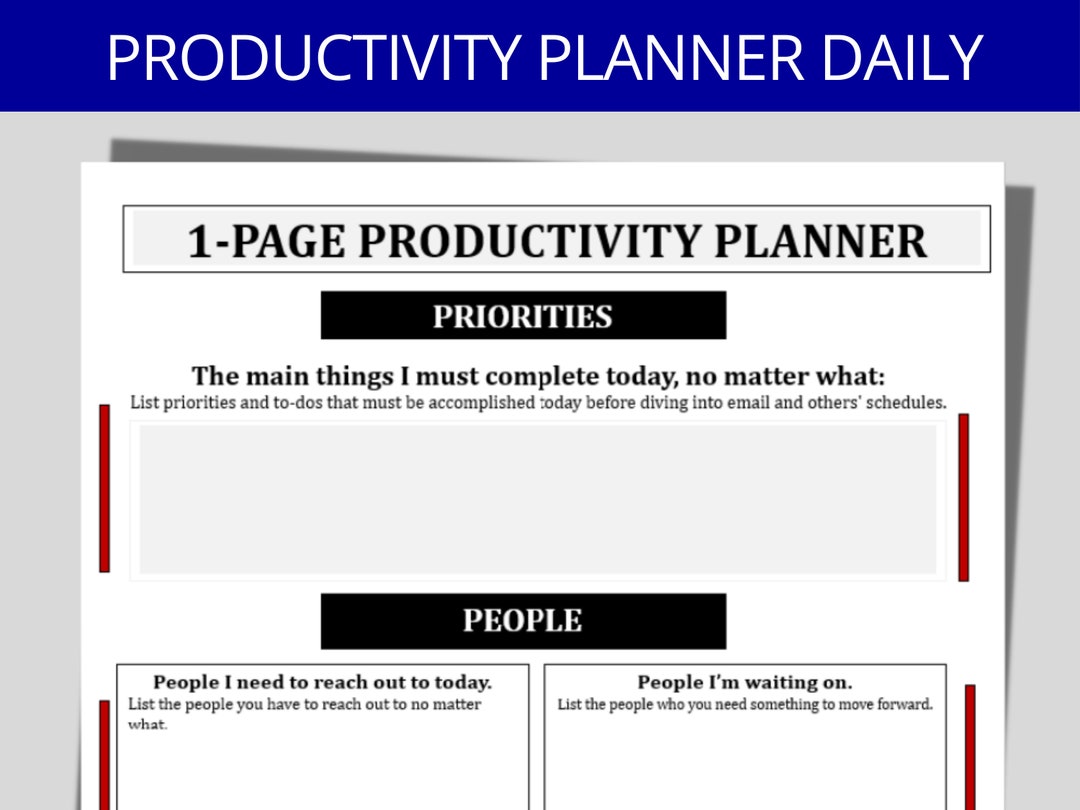 HR Planner Template | Daily HR Planner | Human Resource Action Plan | 1 ...