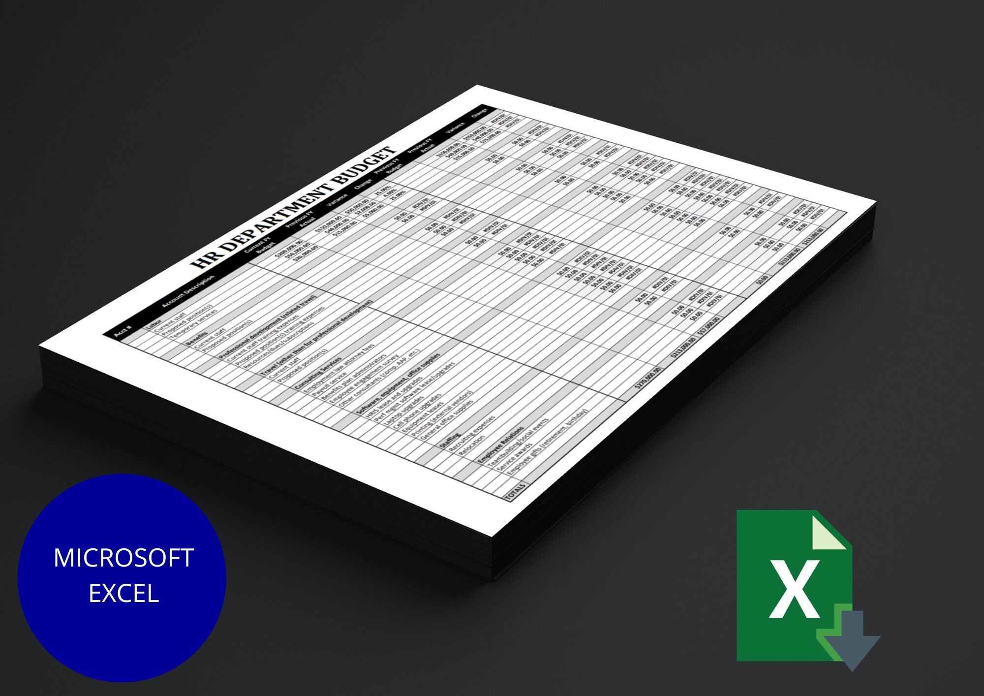 HR Budget Template: Editable Excel Spreadsheet for Effective - Etsy HR Budget Template: Editable Excel Spreadsheet for Effective - Etsy