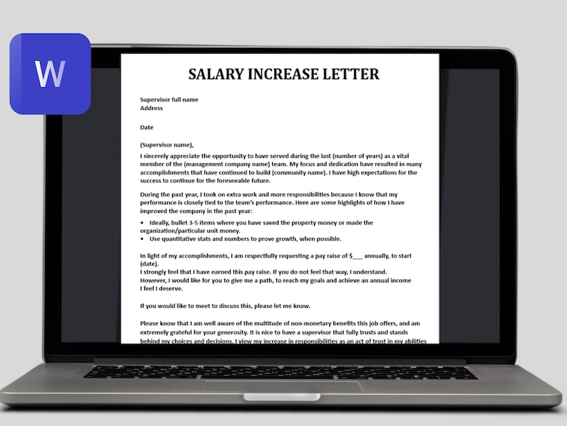 Salary Increase Letter Template: Employee Raise Request, Compensation ...