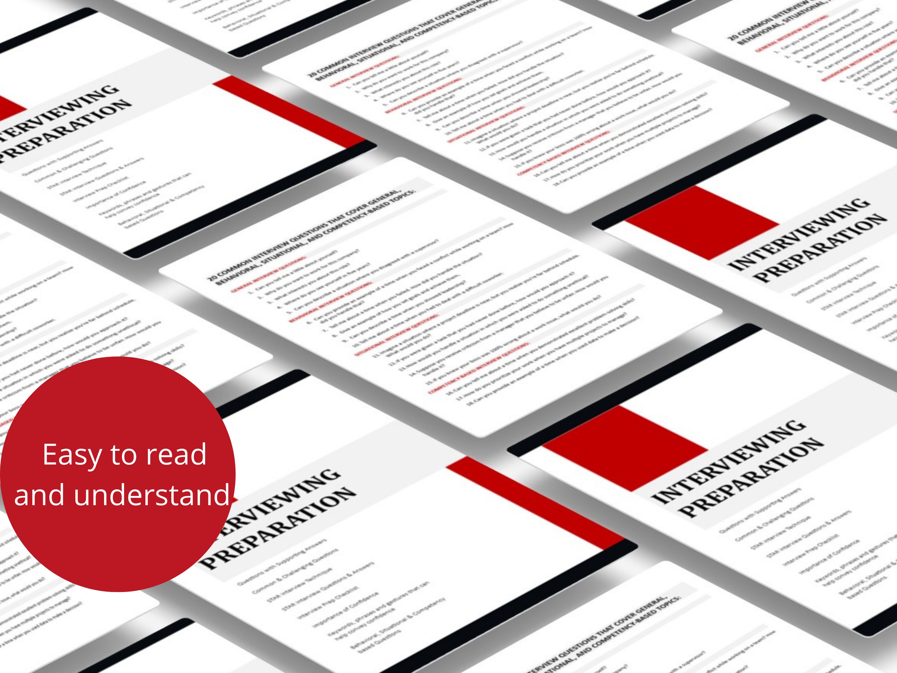 Interview Prep Worksheets: Behavioral Interview, STAR Method, Interview ...