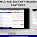 2025 Employee Time off Planner: HR Leave Calendar (digital Download) - Etsy