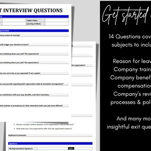 Exit Interview Questions Template: Streamline Offboarding With Editable ...