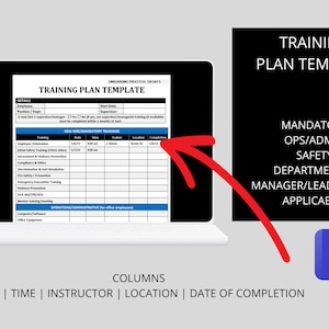 Employee Training Template Bundle | Training Plan Template & Checklist ...