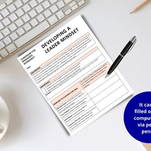 Manager Leadership Worksheet: HR Training Template (digital Download ...