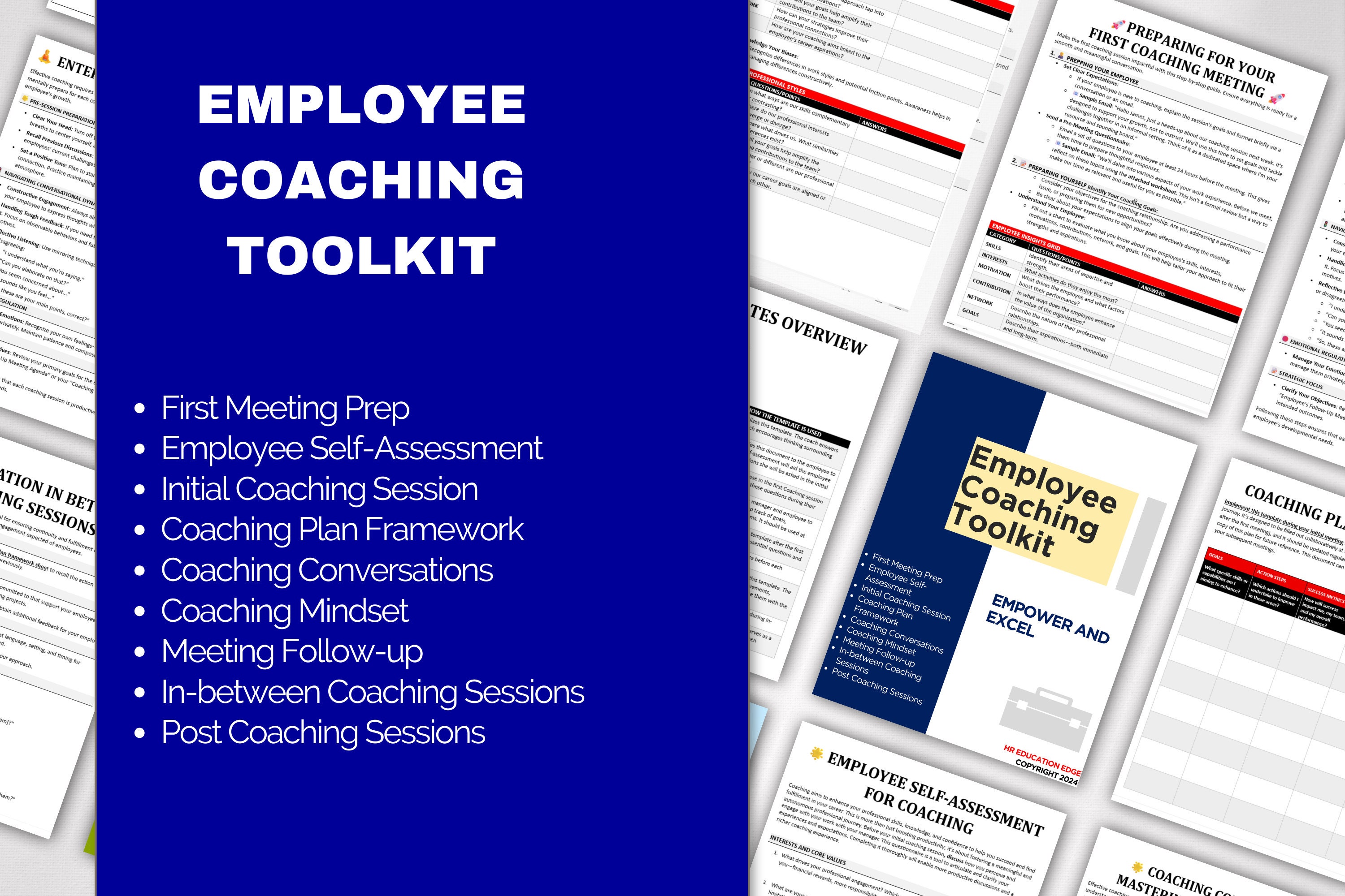 Employee Coaching Plan Toolkit: Coach Preparation, Leadership Meeting ...