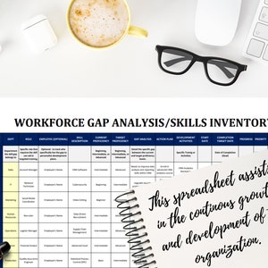 Workforce Gap Analysis Template: HR Skills Inventory (excel, Digital ...