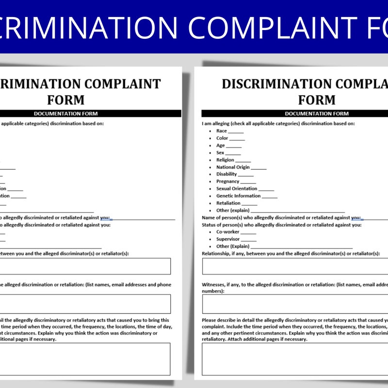 Employee Complaint Form - Etsy