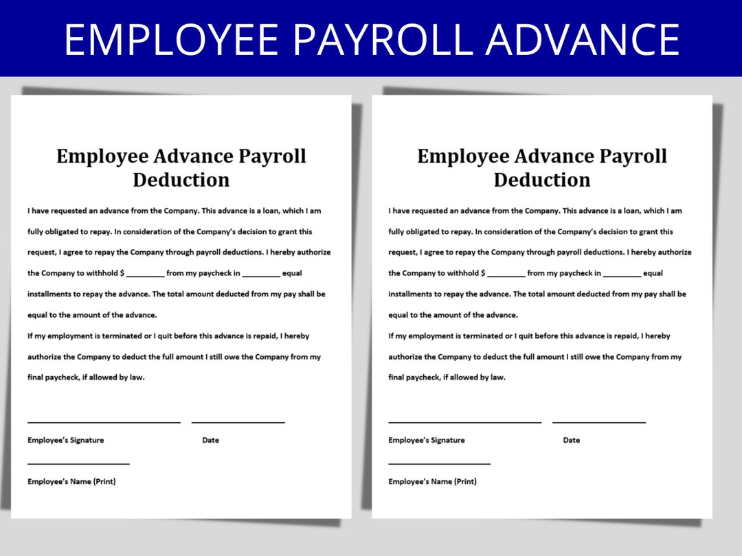 Advance on paycheck store