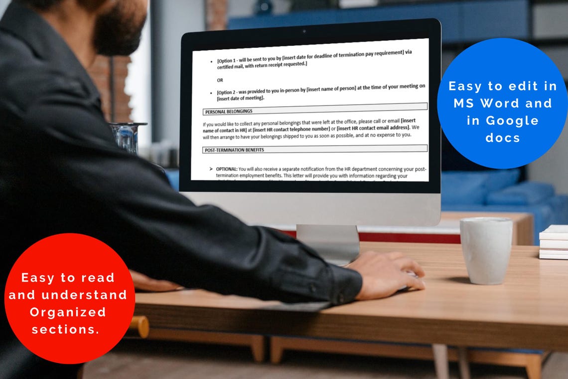 Employee Termination Letter Template: HR Offboarding (digital Download ...