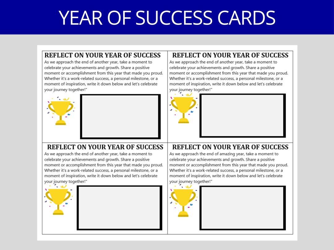 Employee Success Card Template: HR Recognition Award (digital Download ...