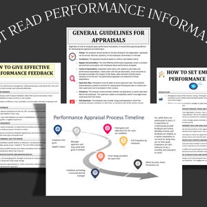 Performance Review Template, Employee Feedback Goals, HR Self ...
