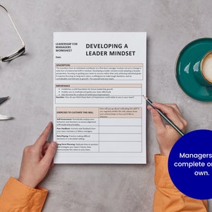 Manager Leadership Worksheet: HR Training Template (digital Download ...
