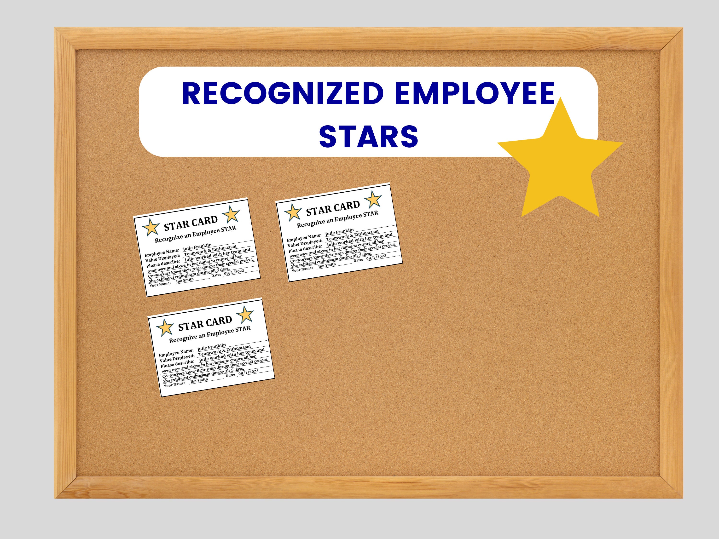 Shout Out Card Shout Out Forms for Staff Employee Engagement ...