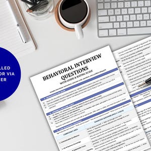 Behavioral Interview Questions Template: STAR Method & Rating Grid ...