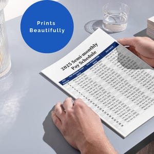 2025 Semimonthly Pay Schedule: HR Template (digital Download) - Etsy