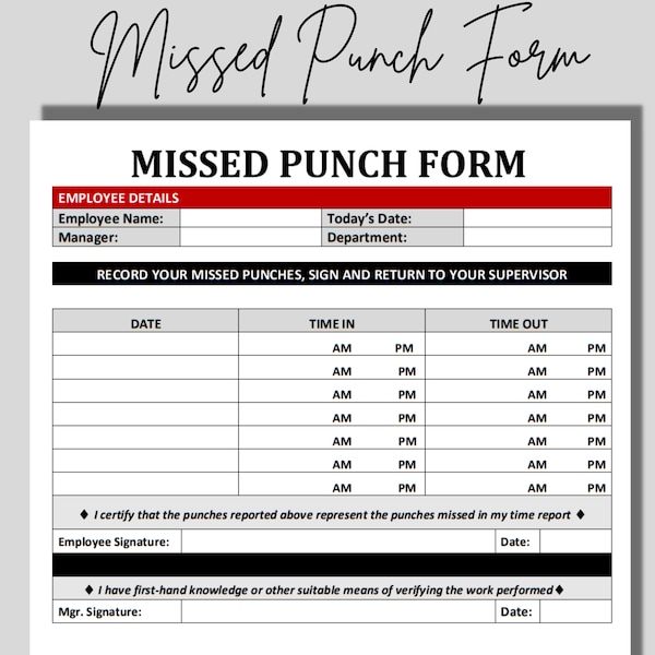 Employee Clock Out - Etsy