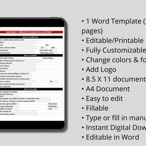 Comprehensive Workers' Comp Claims Checklist: Immediate to Ongoing ...