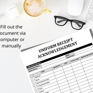 Employee Uniform Agreement Template: HR Forms (MS Word) - Etsy