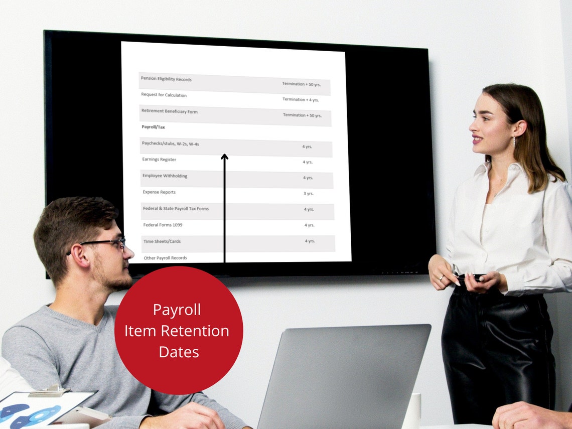 Employee Document Retention Policy: Guidelines for HR Record - Etsy